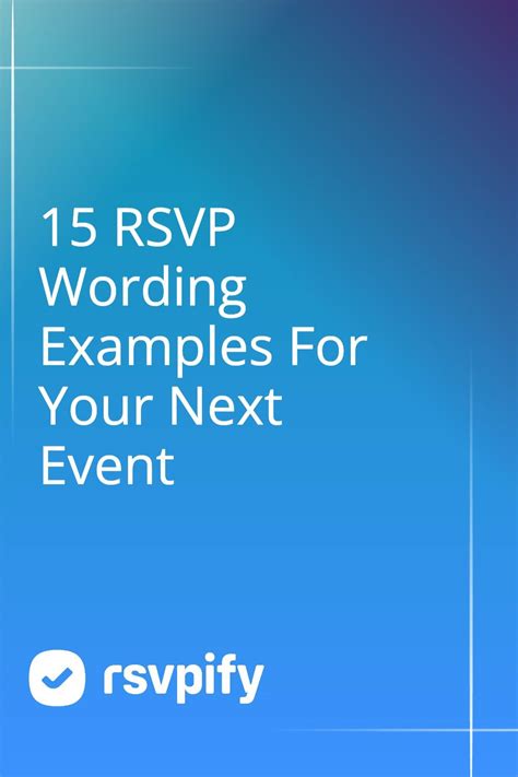 15 Great Rsvp Wording Examples
