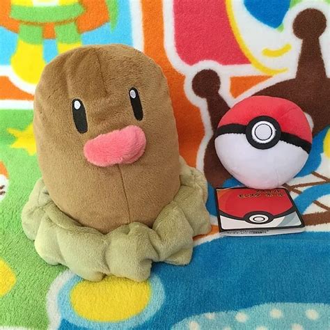 Official Pokemon Diglett Plush Toy Pocket Monster Doll Lazada Ph