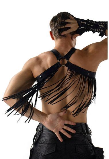 Leather Harness Suspenders For Men Differio