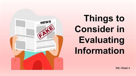 Things To Consider In Evaluating Information Pptx