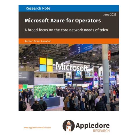 Microsoft Azure For Operators Appledore Research Grant Lenahan
