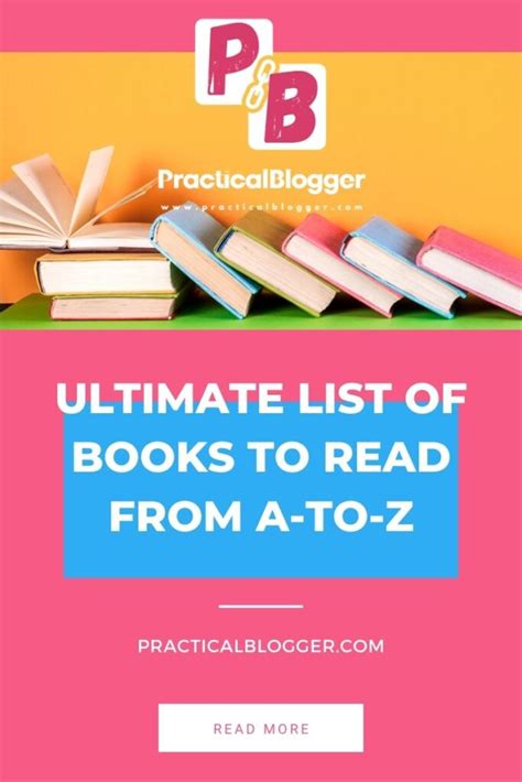 Ultimate List Of Books To Read A Must Read List For Every Reader