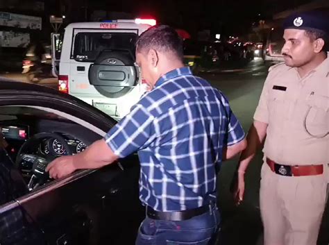 Intensive Checking Of Surat Police In Different Areas Of The City