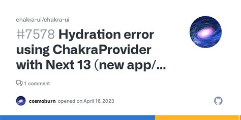 Hydration Error Using Chakraprovider With Next 13 New App Directory