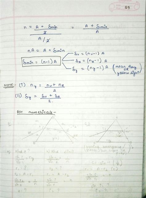 Solution Refraction Through Prism Studypool