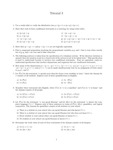 Tutorial 03 Descargar Gratis Pdf Syntax Logic Theoretical