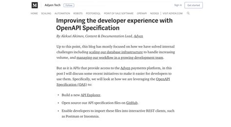 Improving The Developer Experience With Openapi Specification Adyen