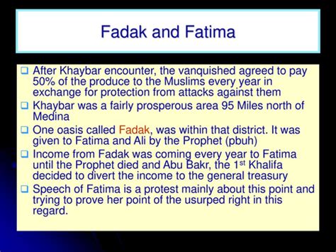 Sermon Of Fadak By Bibi Fatima Sa Flashcards Quizlet