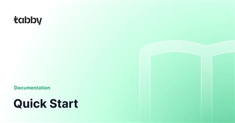 Quick Start Tabby