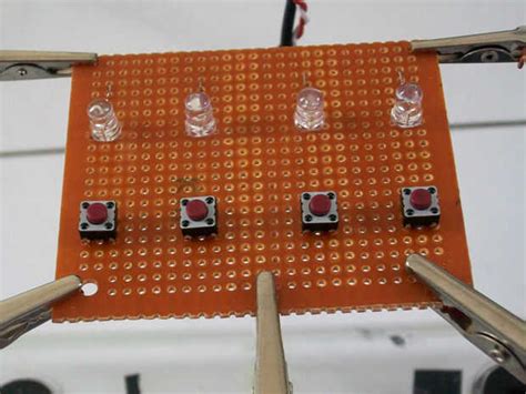 Arduino Simple Simon Dice Juego Paso Mover A Perfboard Askix