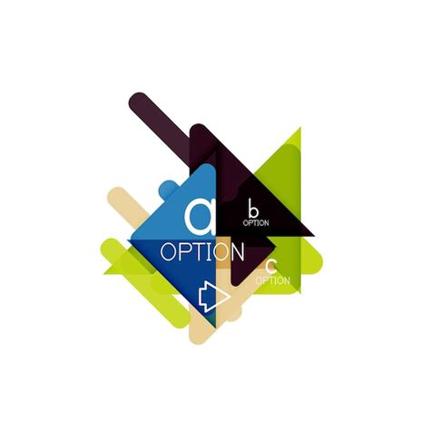 Premium Vector Triangle Data Visualization Design Option Infographic