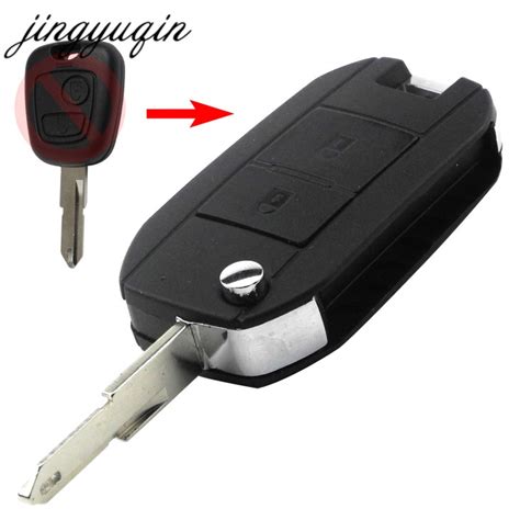 jingyuqin Módosított Flip Folding Autó távadó Shell Peugeot 206 207