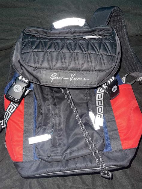 Versace New V Code Gianni Signature Greca Backpack Tg… Gem
