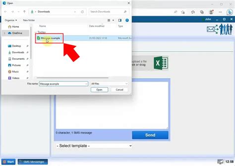 sms schedule with excel