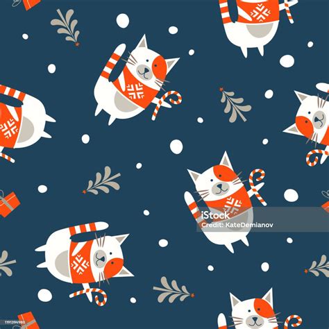 青い背景にシームレスなクリスマスパターンベクターの図 おとぎ話のベクターアート素材や画像を多数ご用意 おとぎ話 お祝い