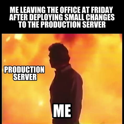 Deploying To The Production On Friday Developermemes Programmerhumor Coder Programmer Youtube