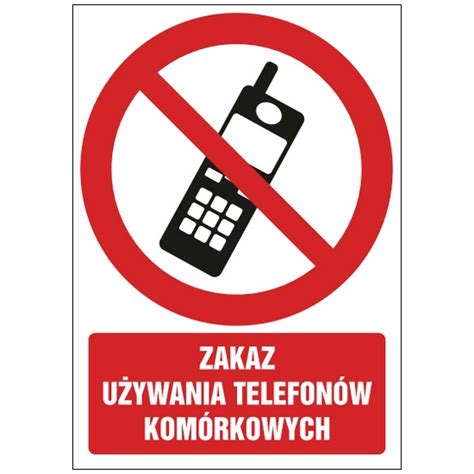 Zakaz używania telefonów komórkowych