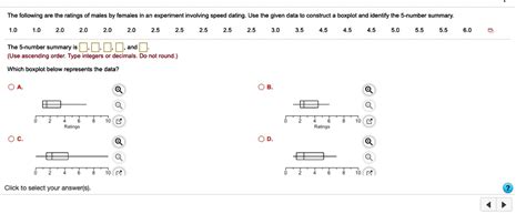 The Following Are The Ratings Of Males By Females In An Experiment