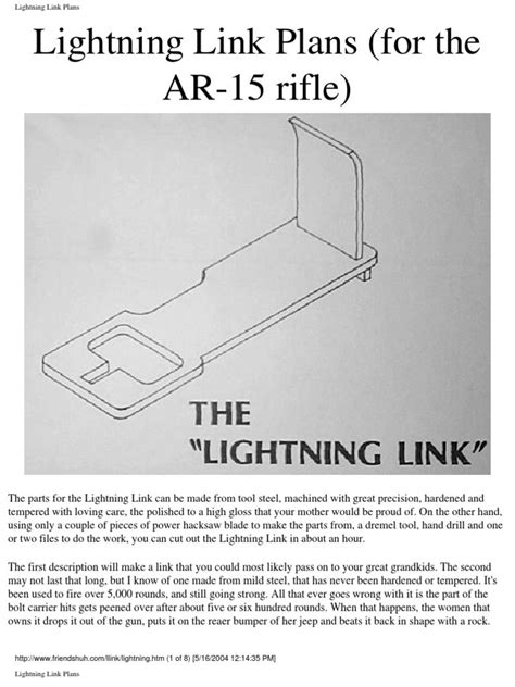 Lightning Link Printable Template