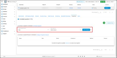 Node Snapshot E2E Networks Documentation
