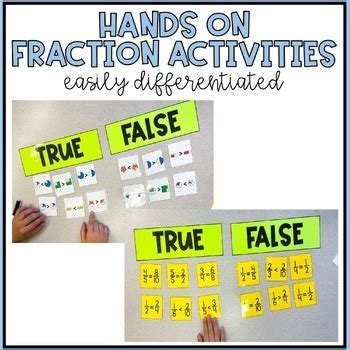 Comparing Fractions Equivalent Fraction Lesson Hands On Activities 3 NF 3