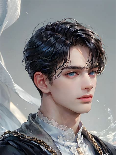 검은 재킷과 흰색 셔츠를 입은 사람의 클로즈업 Seaart Ai