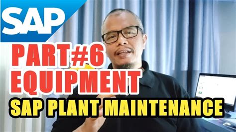 master data equipment sap plant maintenance sinau sap youtube
