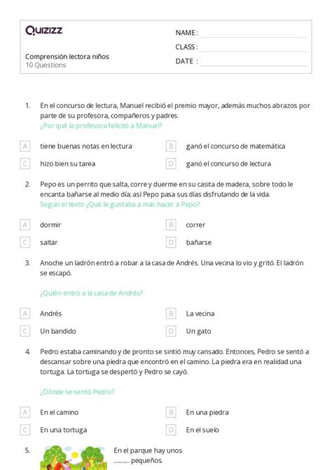 50 Hacer Conexiones En La Lectura Hojas De Trabajo Para Grado 2 En