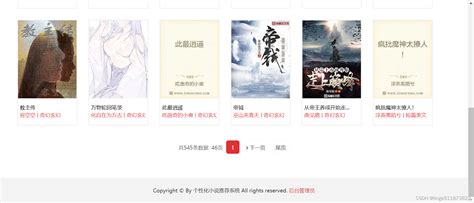 Pythondjangomysql个性化小说推荐系统 小说网站推荐系统 基于用户、项目、内容的协同过滤推荐算法