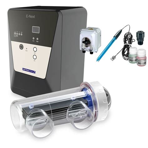 Salt Electrolyser With Ph Dosing For Swimming Pool 180m3 40g H E Next Ph Astral Pool