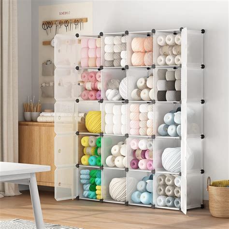 Buy Aeitc 20 Storage Cubes 14x14 Cube More Sturdy Add Wire Panel