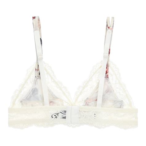 Emporio Armani Underwear엠포리오 아르마니 언더웨어 여성 프린티드 레이스 트라이앵글 브라 Si