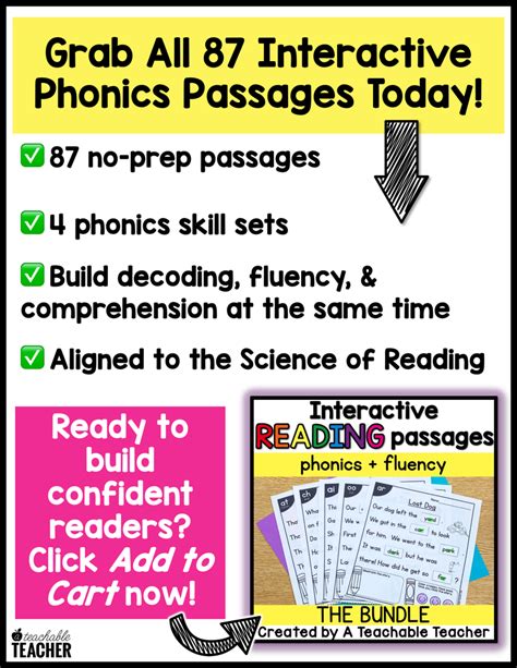 Interactive Reading Passages The Bundle A Teachable Teacher