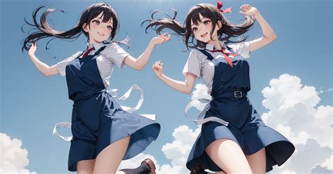 女の子 友だちできたっ 穂高のイラスト Pixiv