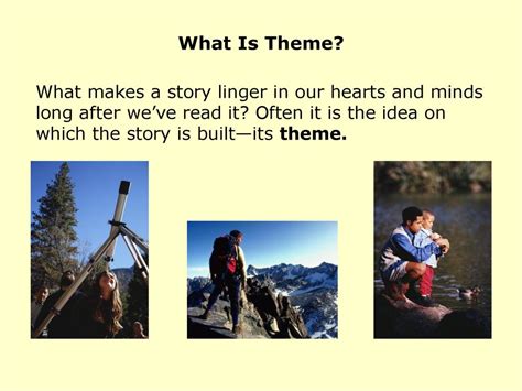 Theme Page Literary Skills Understanding Theme And Universal