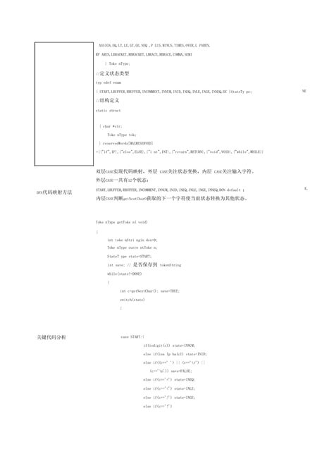 C Minus词法分析四川大学编译原理