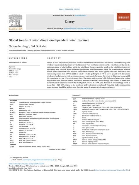 Pdf Global Trends Of Wind Direction Dependent Wind Resource