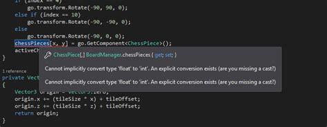 Code Showing Error Cant Implicitly Convert Type Float To Int Are You Missing A Cast Unity