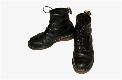 Doctors 1460 Black Worn Doc Martens Png 500x491 Png Download Pngkit