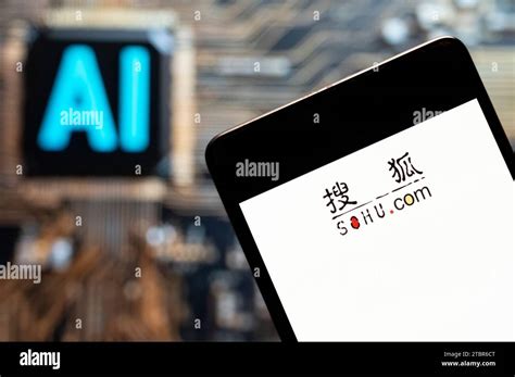 In This Photo Illustration The Chinese Internet Company Sohu Logo Seen Displayed On