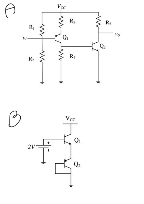 Solved Draw The Ac Equivalent Circuit Of The Following