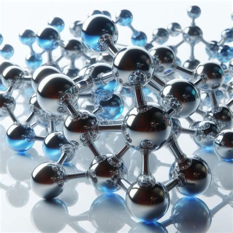 Premium Photo Molecular Model