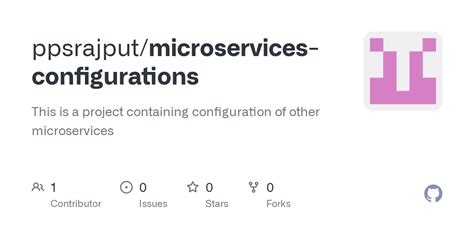 GitHub Ppsrajput Microservices Configurations This Is A Project