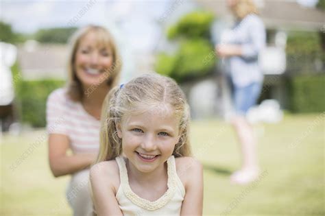 Granddaughter And Grandmother Smiling Stock Image F0142798