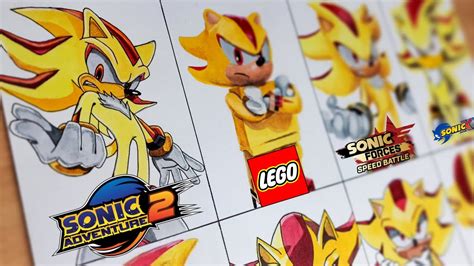 How To Draw Super Shadow The Hedgehog