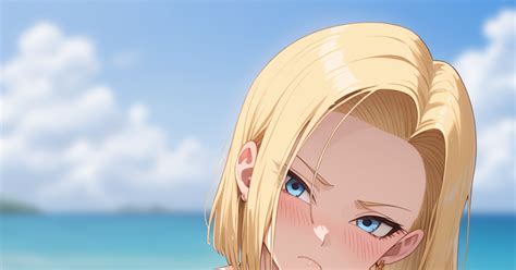 Ai 人造人間18号 下着姿でポチっと テトラ Tetraのイラスト Pixiv
