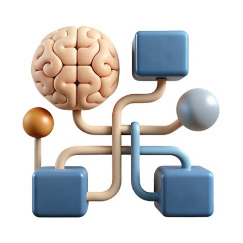 Vibrant Traditional Cognitive Processes Diagram Simple Style Cutout