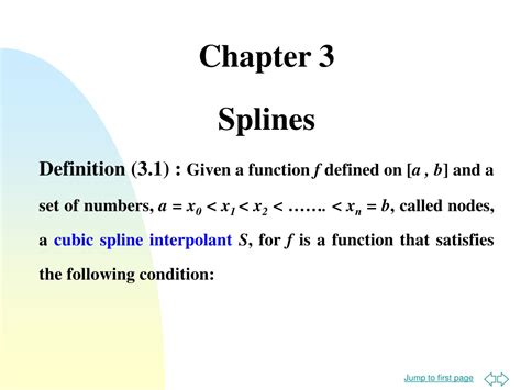 ppt cubic spline interpolants powerpoint presentation free download