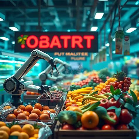 Robot Arms Assist In Automatically Sorting And Selecting The Produce