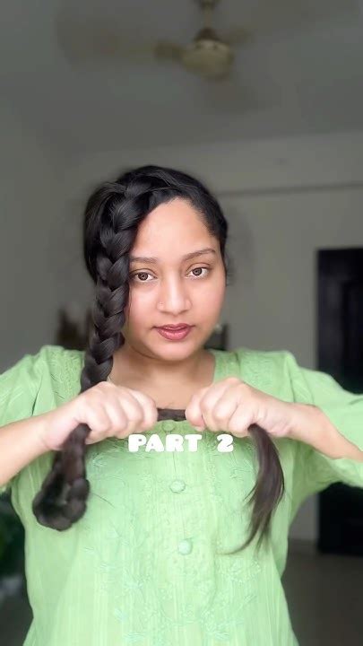 Upside Down Braid Hack Result Part 2 Shorts Braids Youtube Youtube